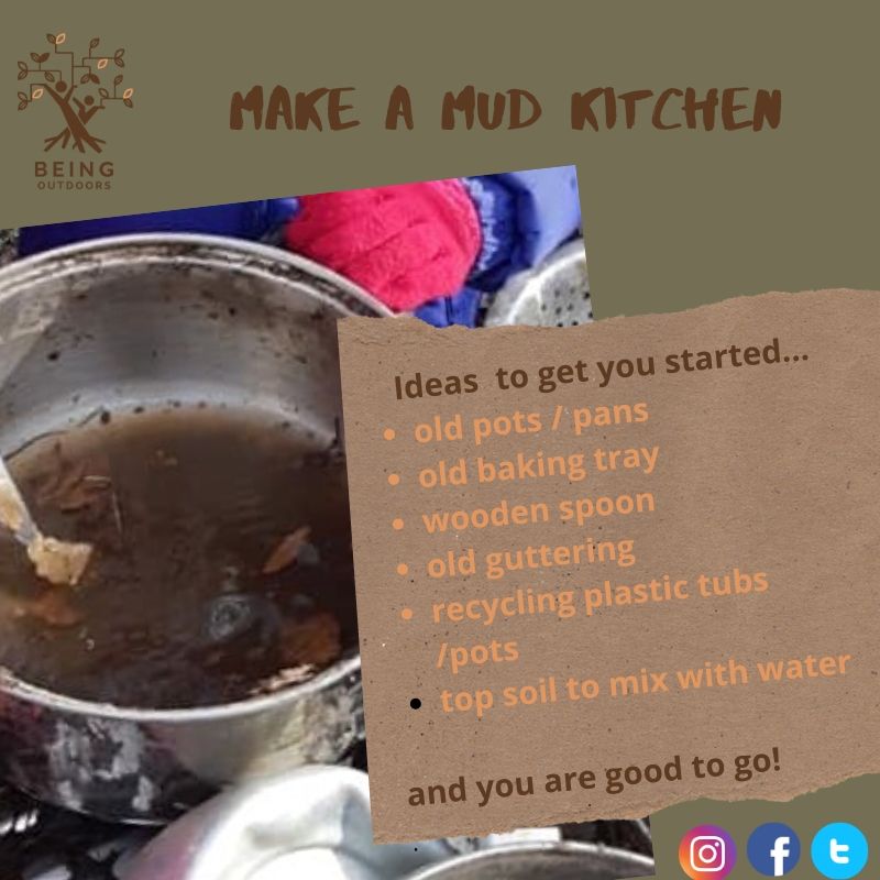 MAKE A MUD KITCHEN – BEING Outdoors CIC